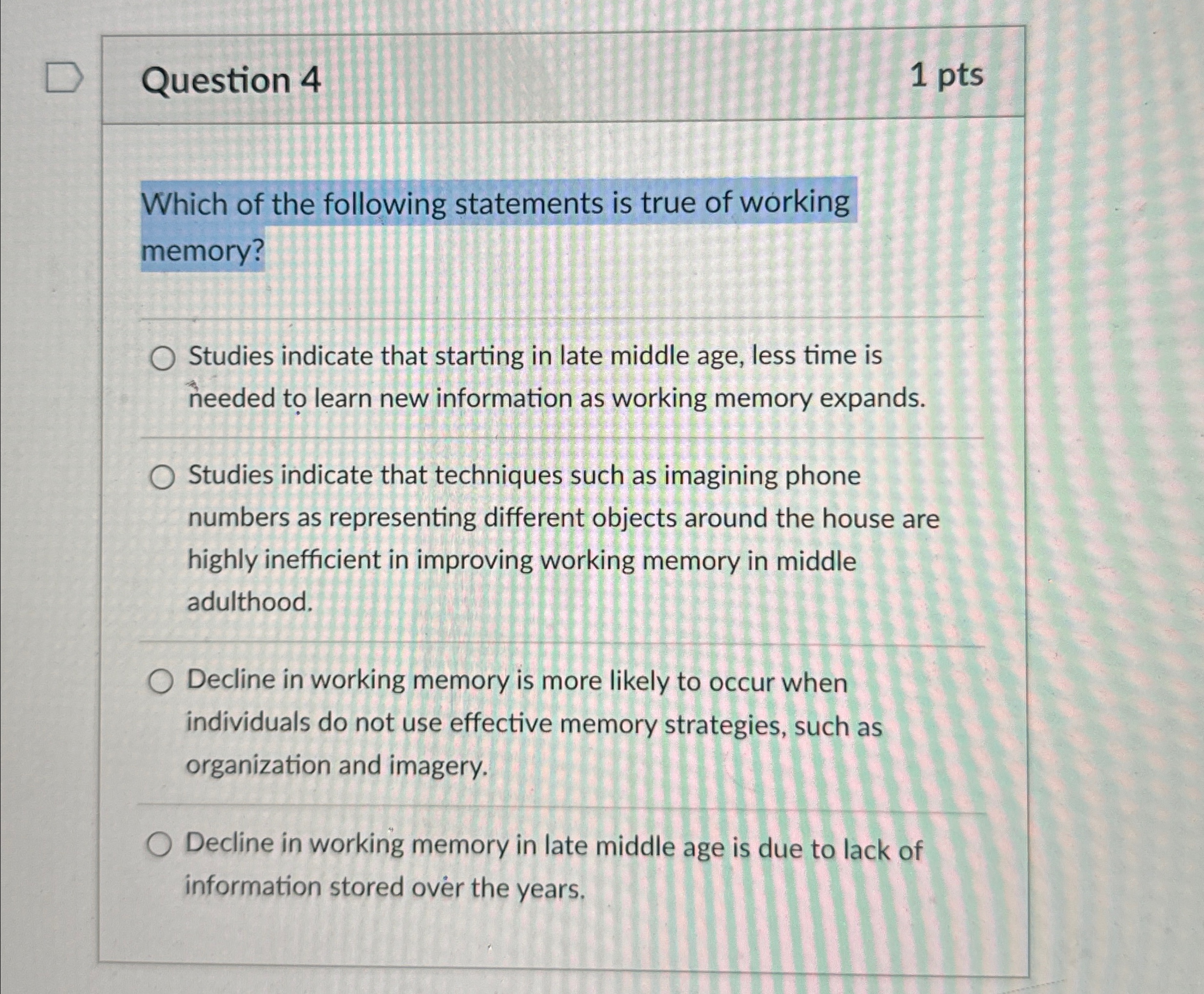 Solved Question 41 ﻿ptsWhich of the following statements is | Chegg.com