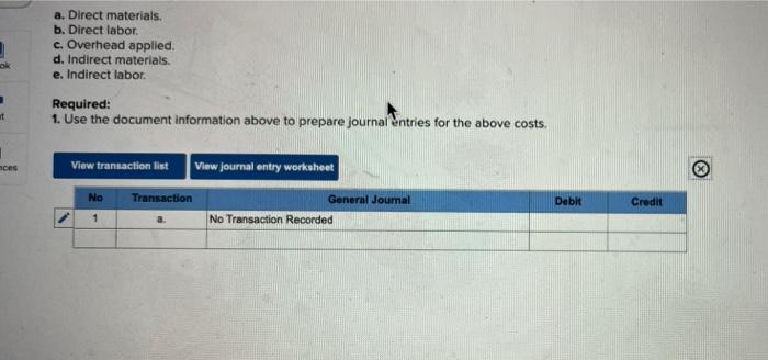 Solved Problem 2-3A (Algo) Computing and recording job | Chegg.com