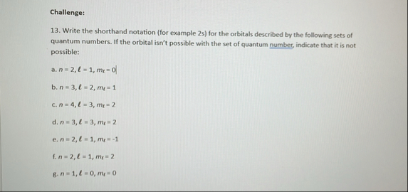 Solved Challenge:13. ﻿Write the shorthand notation (for | Chegg.com