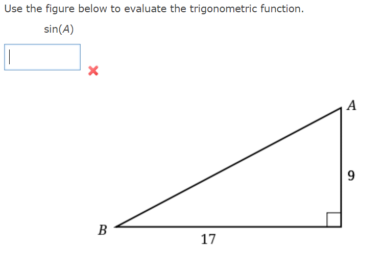 Solved Use the figure below to evaluate the trigonometric | Chegg.com