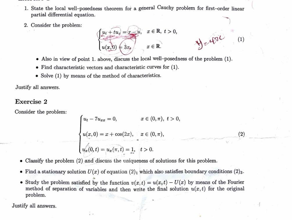 Solved State the local well-posedness theorem for a general | Chegg.com Solved State the local well-posedness theorem for a general | Chegg.com