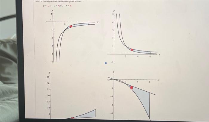 Solved Sketch the regicn bounded by the given curves. | Chegg.com