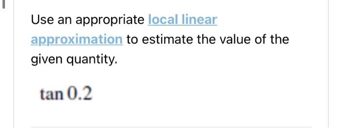 Solved Find the local linear approximation of the function | Chegg.com