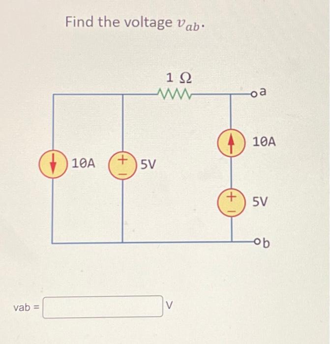 Solved Find the voltage vab. | Chegg.com