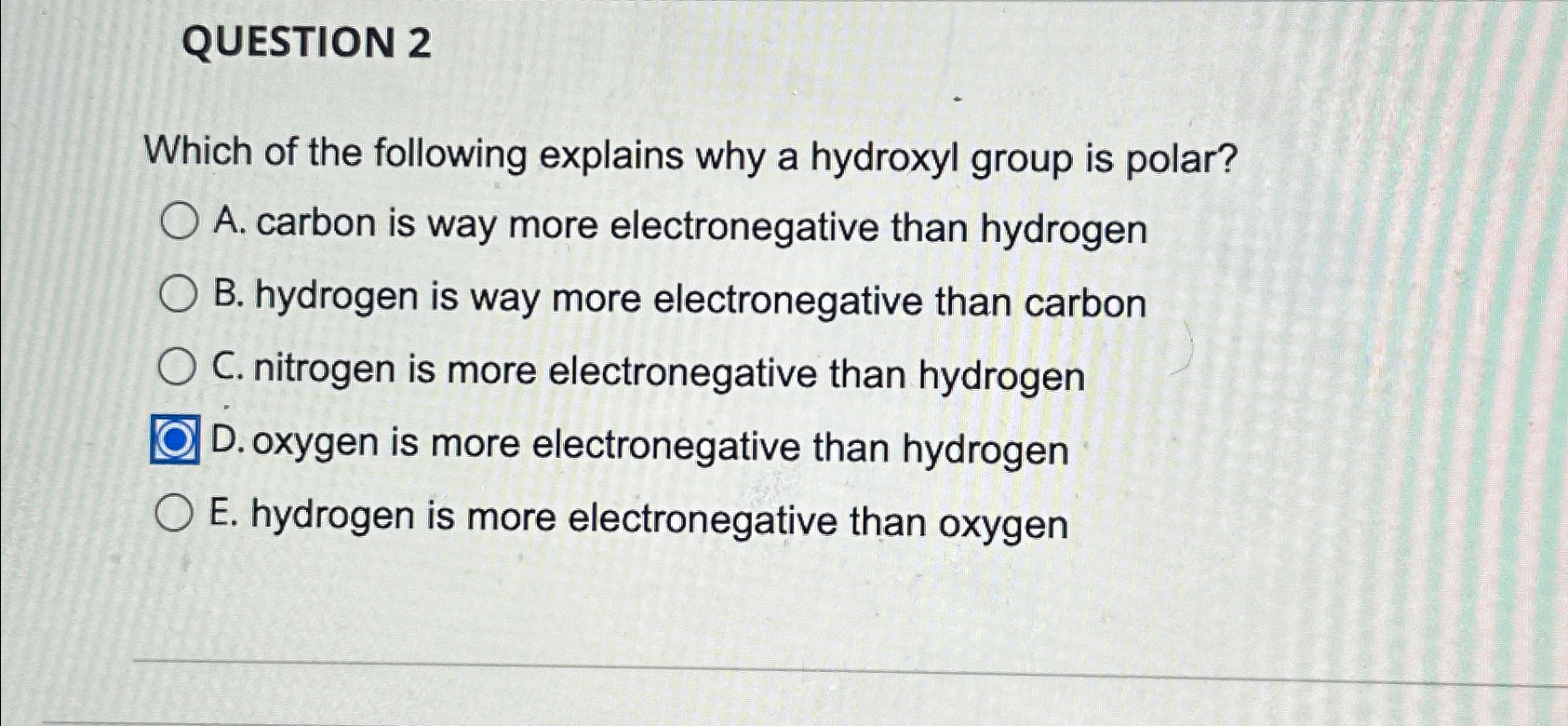 Solved QUESTION 2Which of the following explains why a | Chegg.com