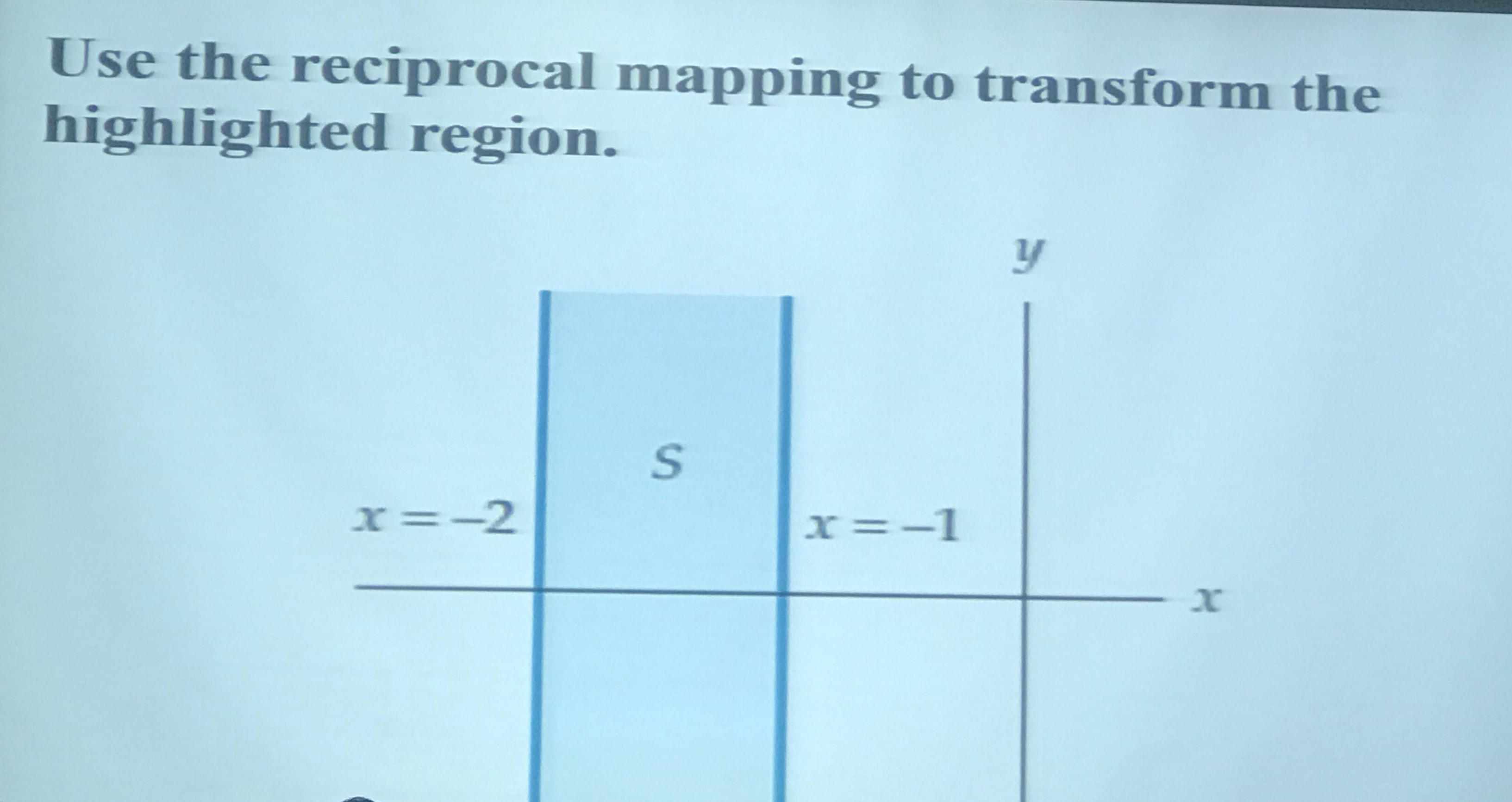 Solved Use the reciprocal mapping to transform the | Chegg.com