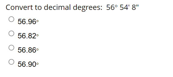 Solved Convert to decimal degrees: | Chegg.com