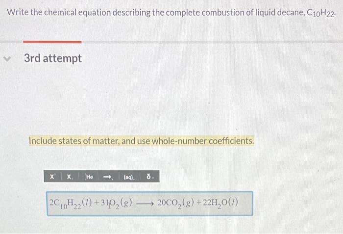 Solved Write the chemical equation describing the complete | Chegg.com