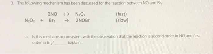 Solved 1 Write the overall reaction and the rate expressions | Chegg.com