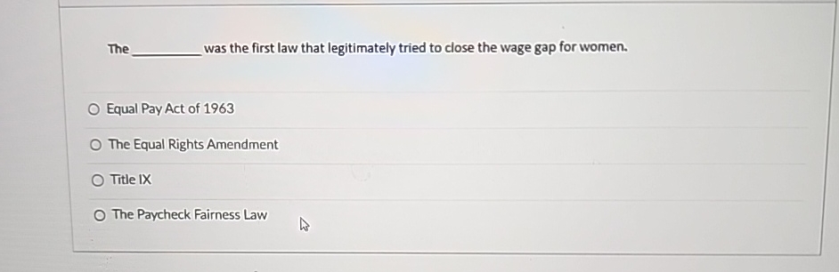 Solved The was the first law that legitimately tried to | Chegg.com