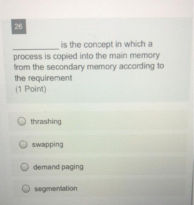 Solved 23 A binary semaphore is semantically equivalent to a | Chegg.com