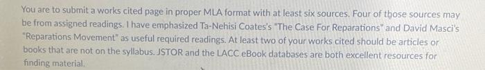 research paper: work cited only about the "The case | Chegg.com