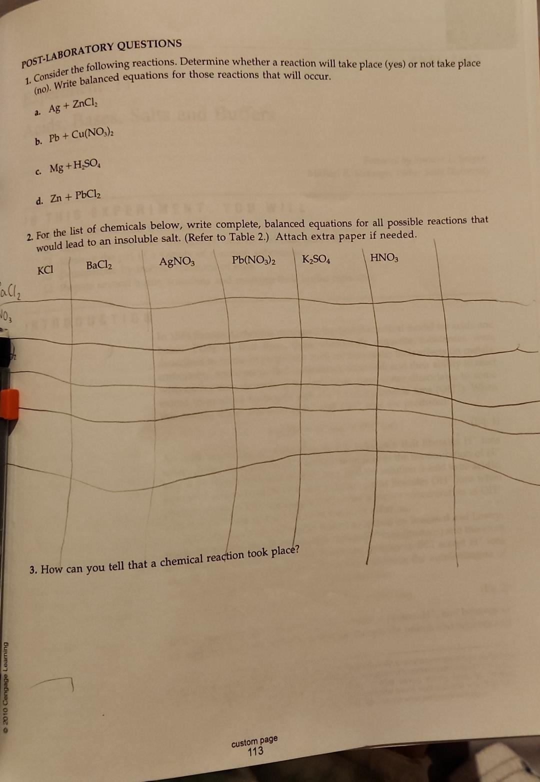Solved POST-LABORATORY QUESTIONS 1. Consider the following | Chegg.com