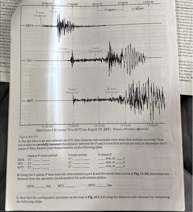 Solved Activity 11.3-Locate the Epicenter of an | Chegg.com