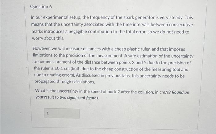 In our experimental setup, the frequency of the spark | Chegg.com