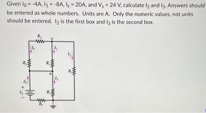 Solved Given the circuit seen below and Vs1=12 V Vs2=−4 V | Chegg.com