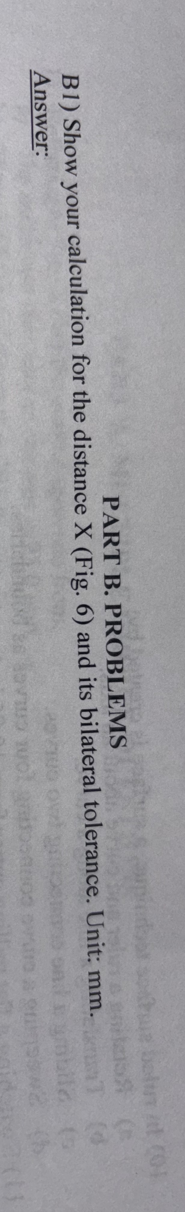 Solved Fig. 6. ﻿Yoke. Material: steel. PART B. ﻿PROBLEMSB1) | Chegg.com