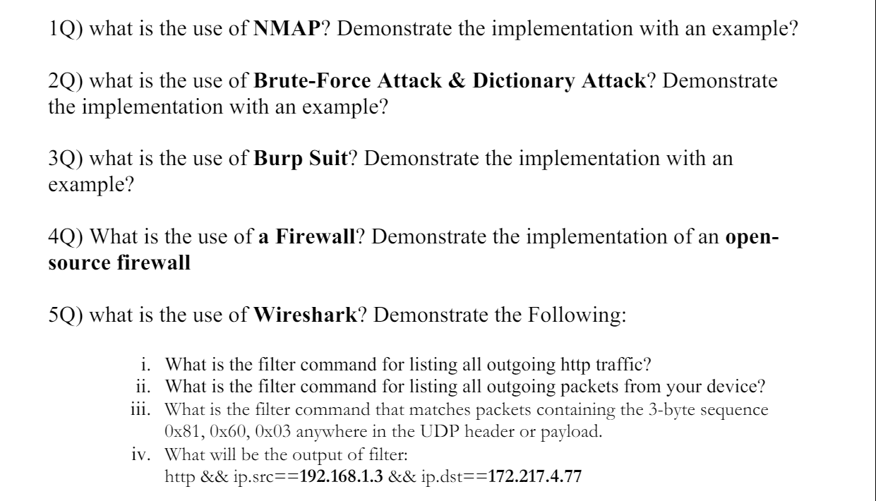 Solved 1Q) ﻿what is the use of NMAP? Demonstrate the | Chegg.com
