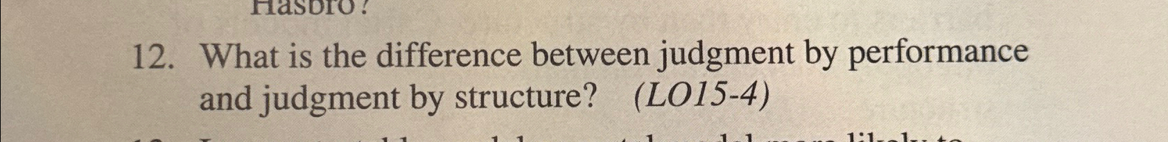 Solved What is the difference between judgment by | Chegg.com