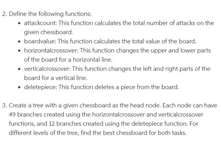 Solved This project involves placing chess pieces from five | Chegg.com