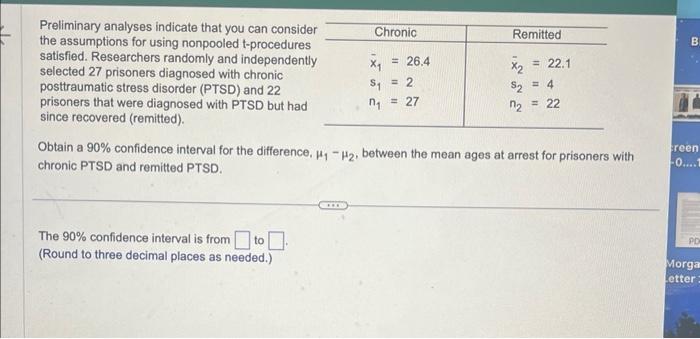 Solved Preliminary analyses indicate that you can consider | Chegg.com