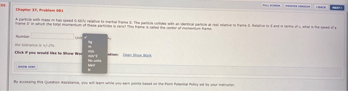 Solved PULL SCREEN PRINTER VERSION BACK NEXT Chapter 37, | Chegg.com