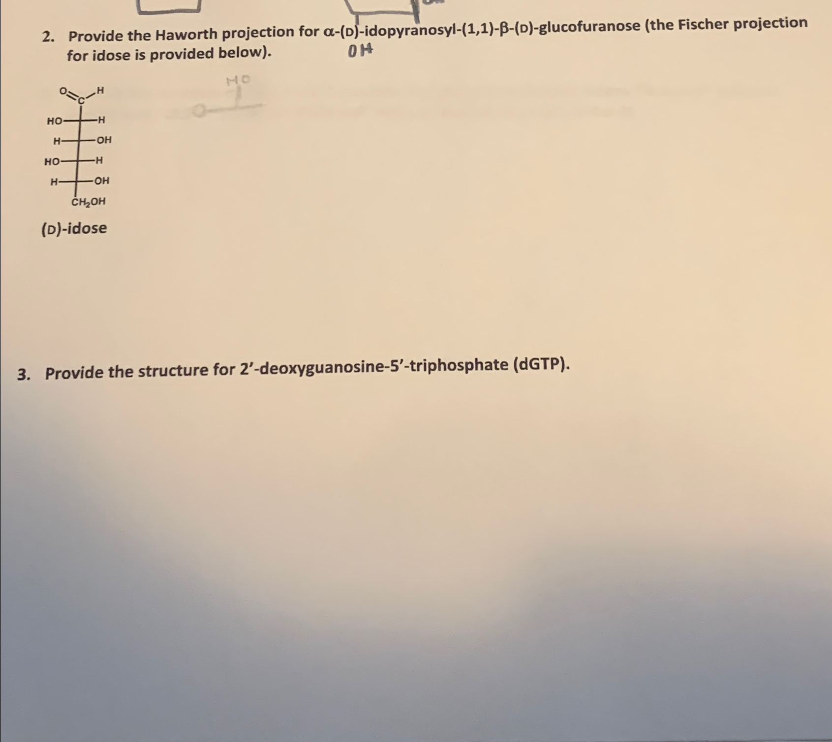 Solved Provide the Haworth projection for | Chegg.com