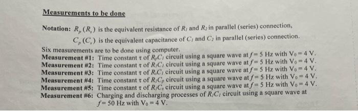 2. Provided data from Measurements #1 to #5 of Exp5 | Chegg.com