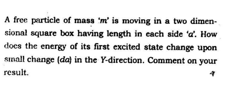 Solved A free particle of mass ' m ' ﻿is moving in a two | Chegg.com