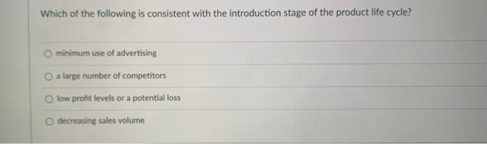 Solved Which of the following is consistent with the | Chegg.com