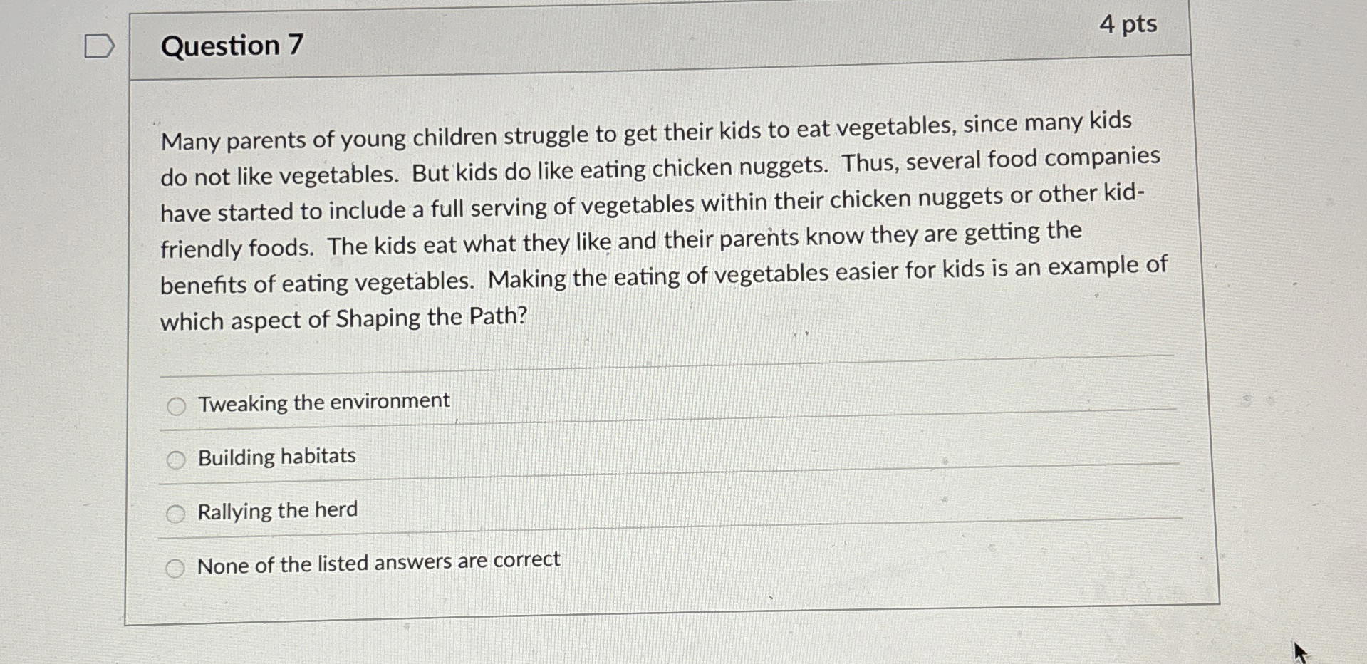 Solved Question 74 ﻿ptsMany parents of young children | Chegg.com
