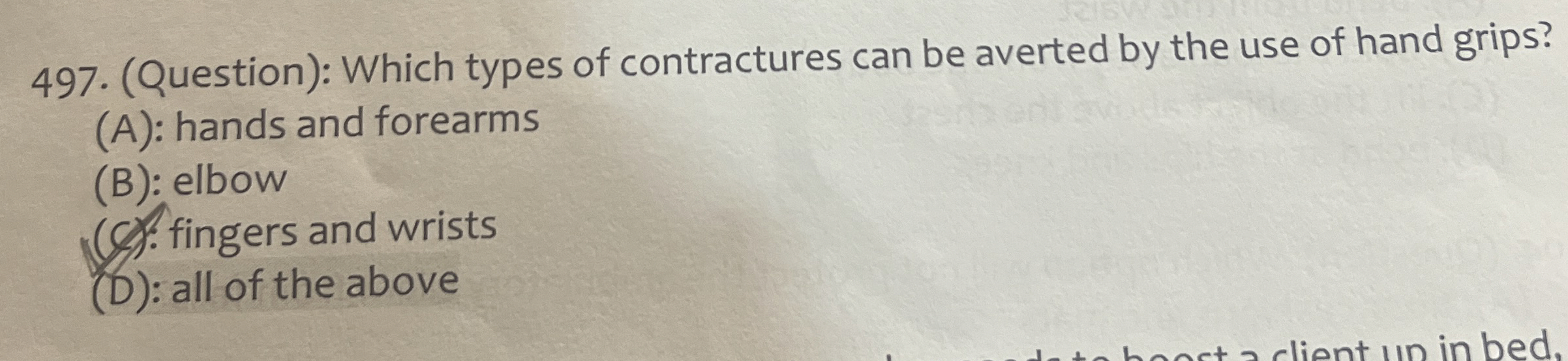 Solved (Question): Which types of contractures can be | Chegg.com