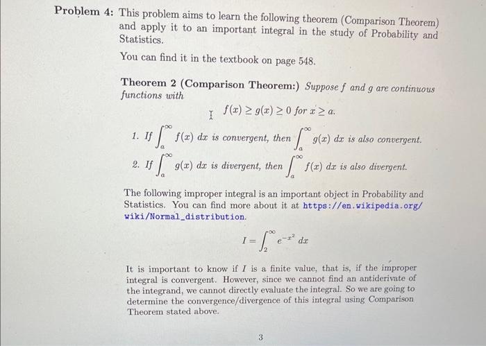 Solved This problem aims to learn the following theorem | Chegg.com