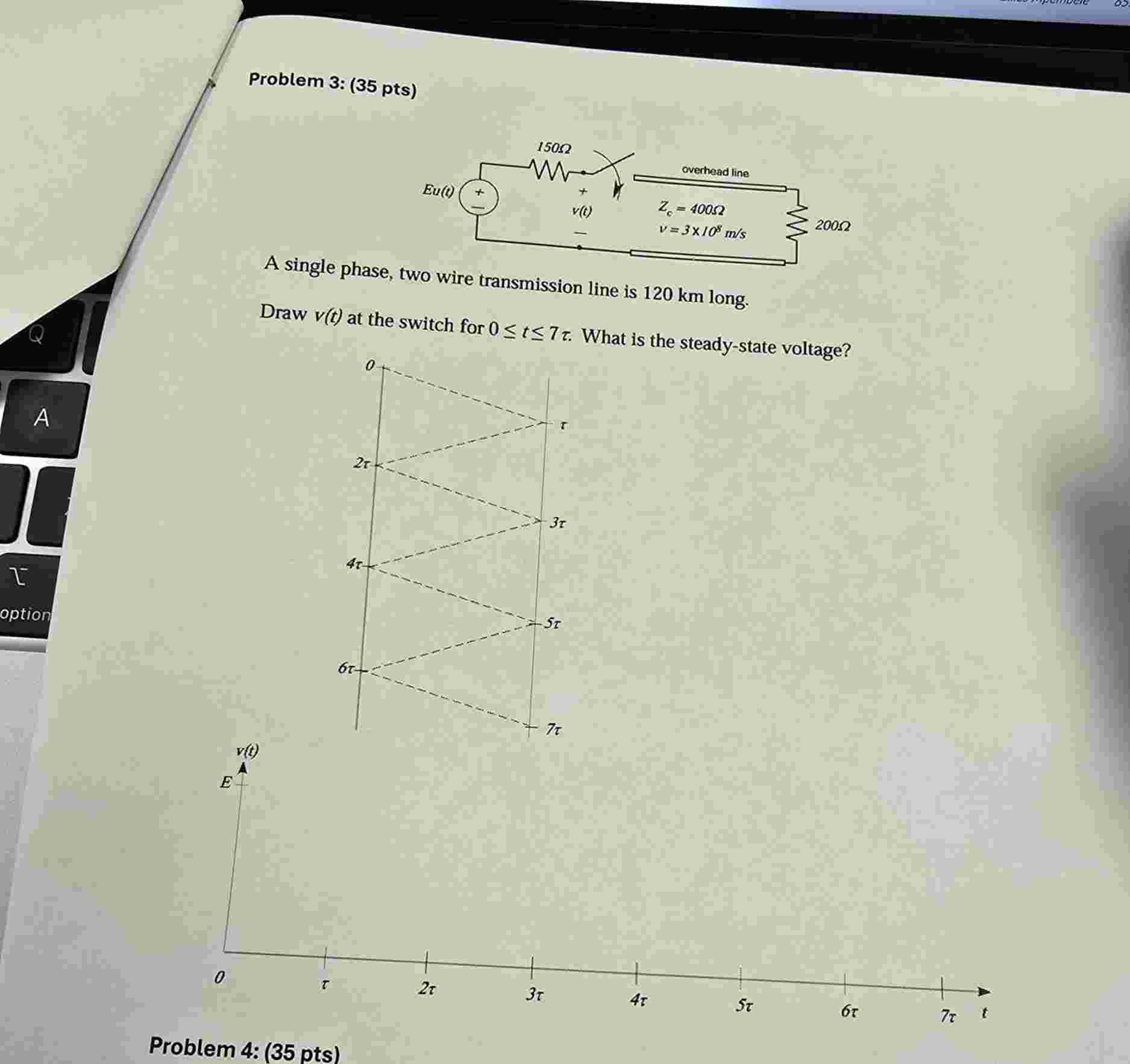 Problem 3: (35 pts)A single phase,...v ﻿wue | Chegg.com