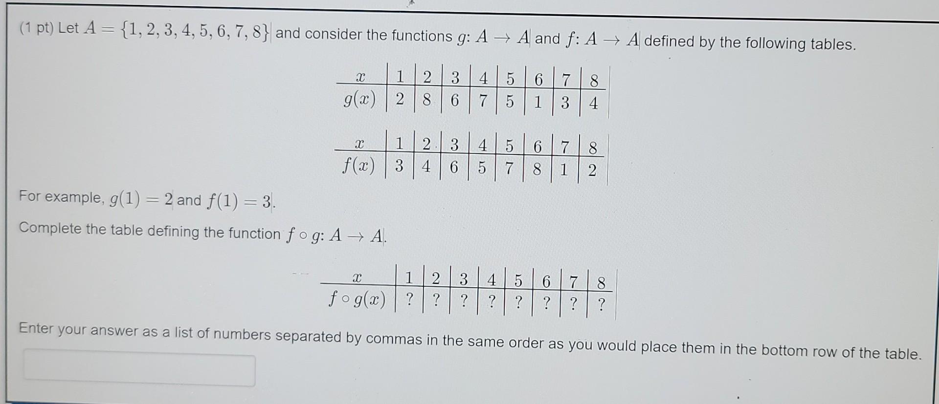 Solved (1 pt) Consider the function f:N → Z defined by n - 4 | Chegg.com