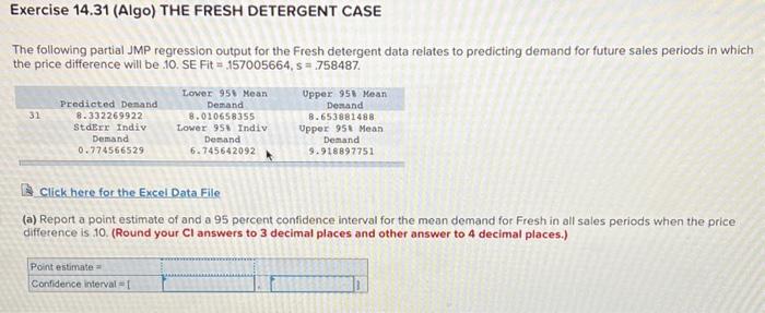 Solved The following partial JMP regression output for the | Chegg.com