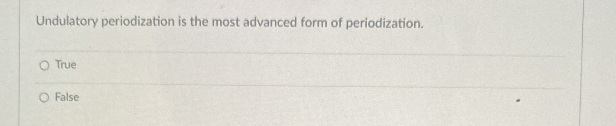 Solved Undulatory periodization is the most advanced form of | Chegg.com