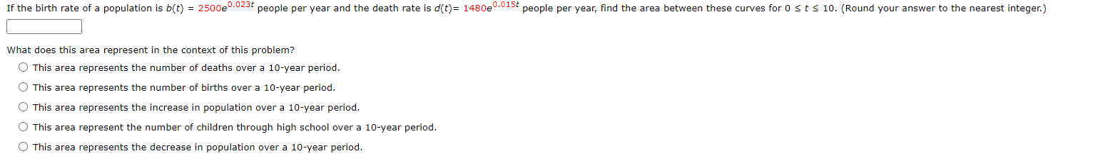 Solved What does this area represent in the context of this | Chegg.com