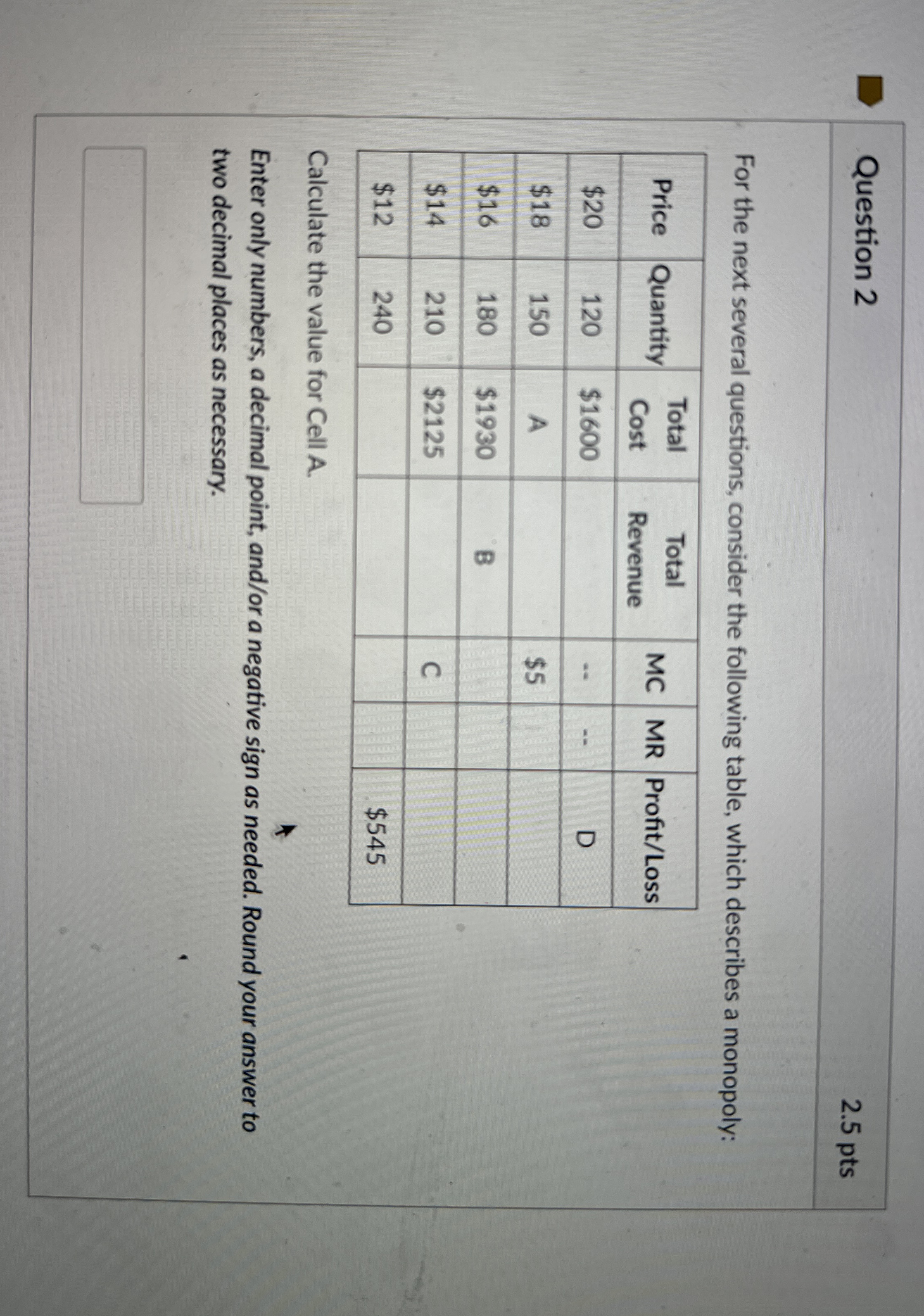 Solved Question 22.5 ﻿ptsFor the next several questions, | Chegg.com
