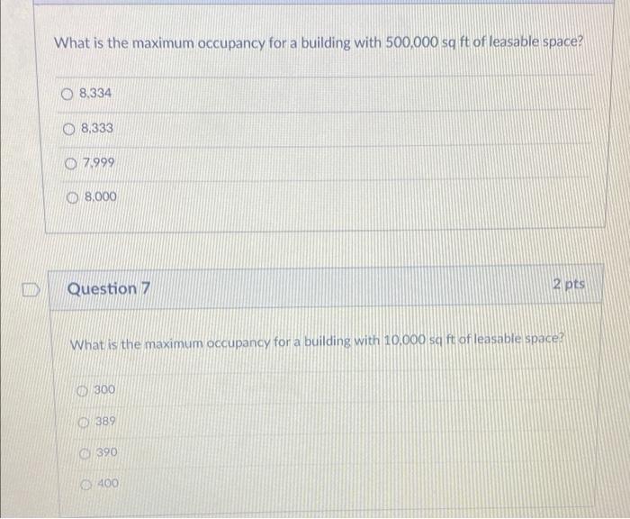 Solved What is the maximum occupancy for a building with | Chegg.com