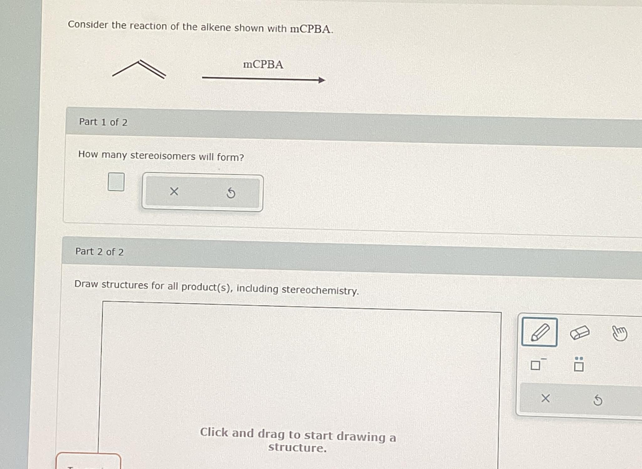 Solved Consider the reaction of the alkene shown with | Chegg.com