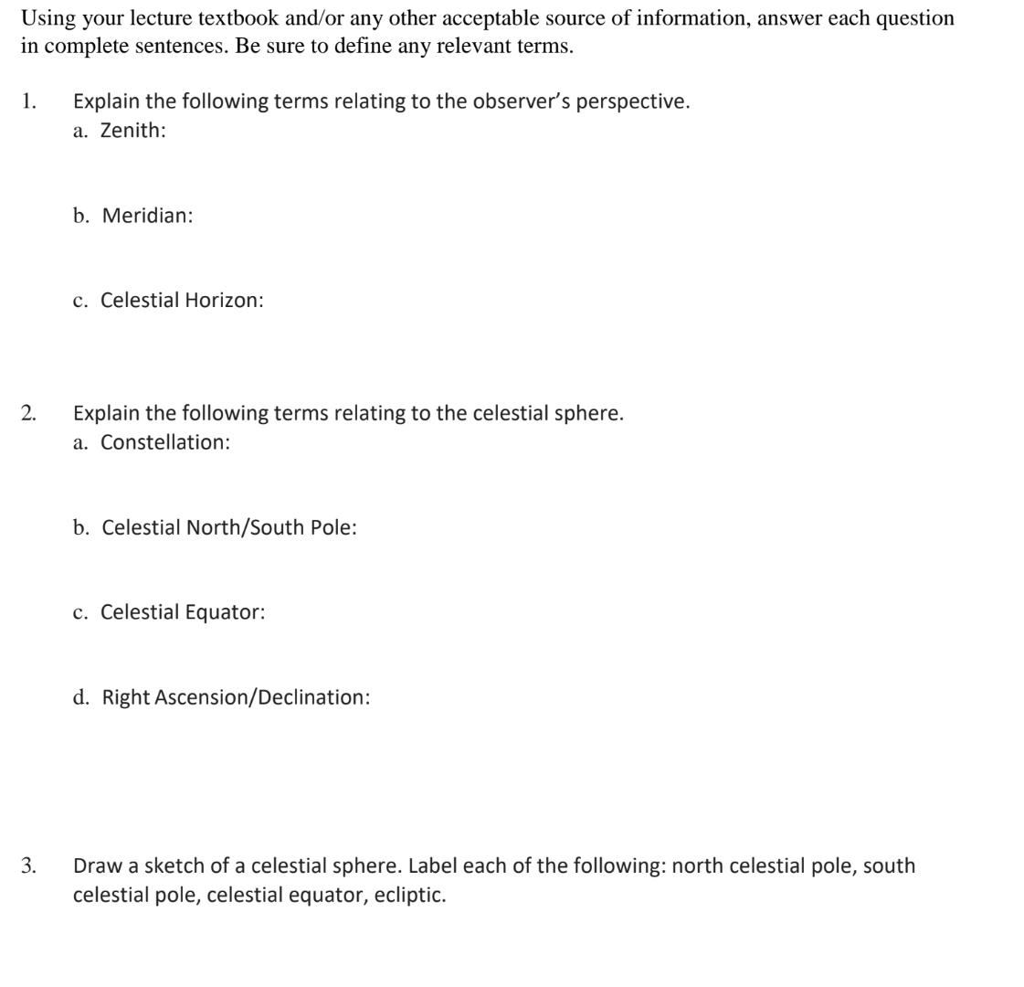 Solved Using your lecture textbook and/or any other | Chegg.com
