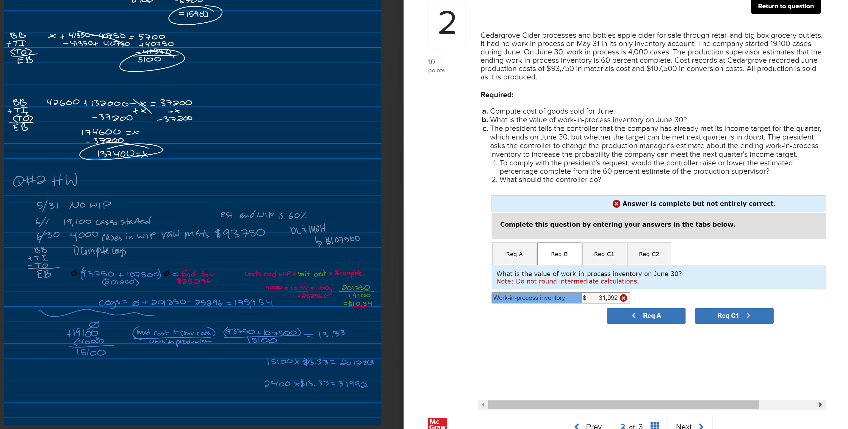 Solved Ignore the writing in white, but the Q2 ﻿writing | Chegg.com