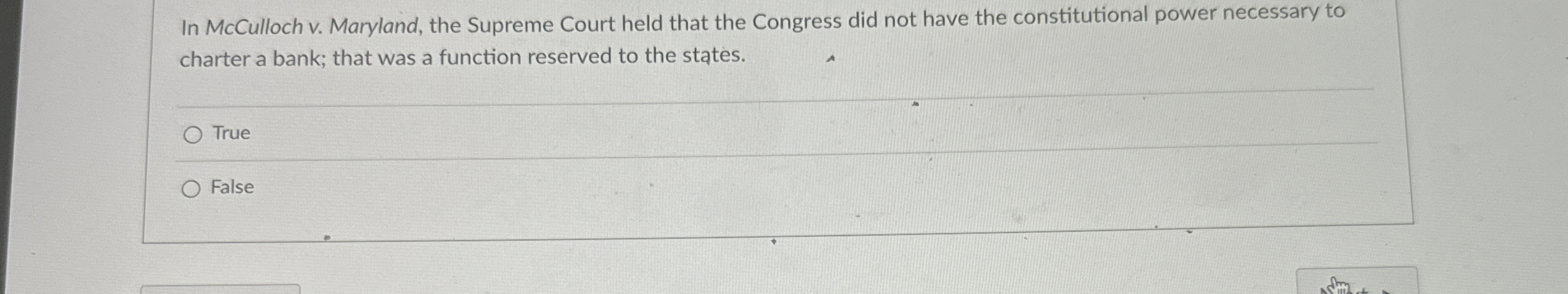 Solved How to solve In McCulloch v. ﻿Maryland, the Supreme | Chegg.com