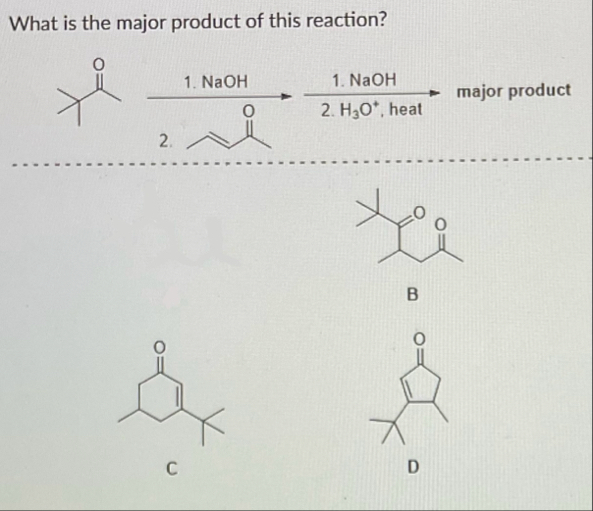 Solved What is the major product of this | Chegg.com