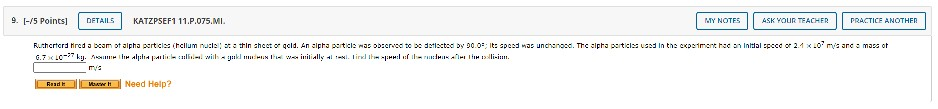 Solved 9. [-15 Points DETAILS KATZPSEF1 11.P.075.MI. MY | Chegg.com Solved 9. [-15 Points DETAILS KATZPSEF1 11.P.075.MI. MY | Chegg.com