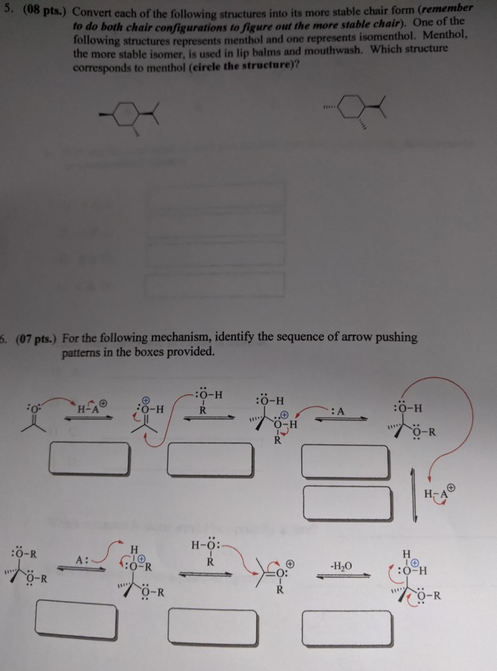 Solved 5. (08 pts.) Convert each of the following structures | Chegg.com