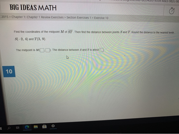 Solved de3-982c-90 BIG IDEAS MATH 2015 > Chapter 1: Chapter | Chegg.com