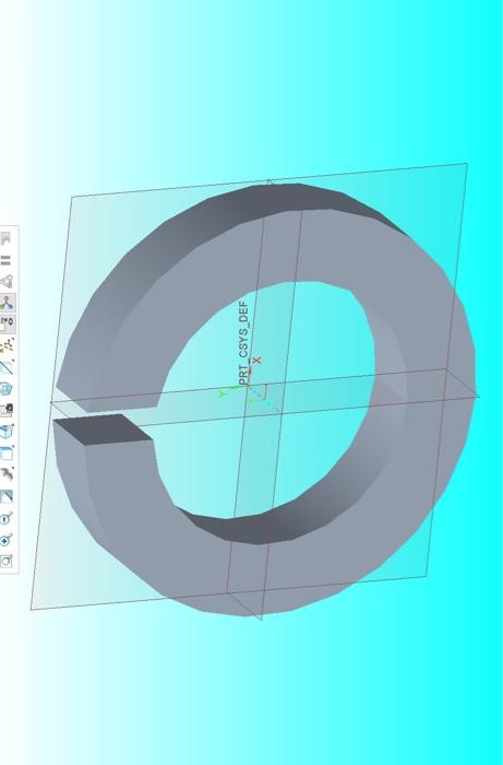 Solved draw the following sketch using CREO Parametric | Chegg.com