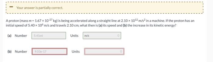 Solved A proton (mass m=1.67×10−27 kg ) is being accelerated | Chegg.com